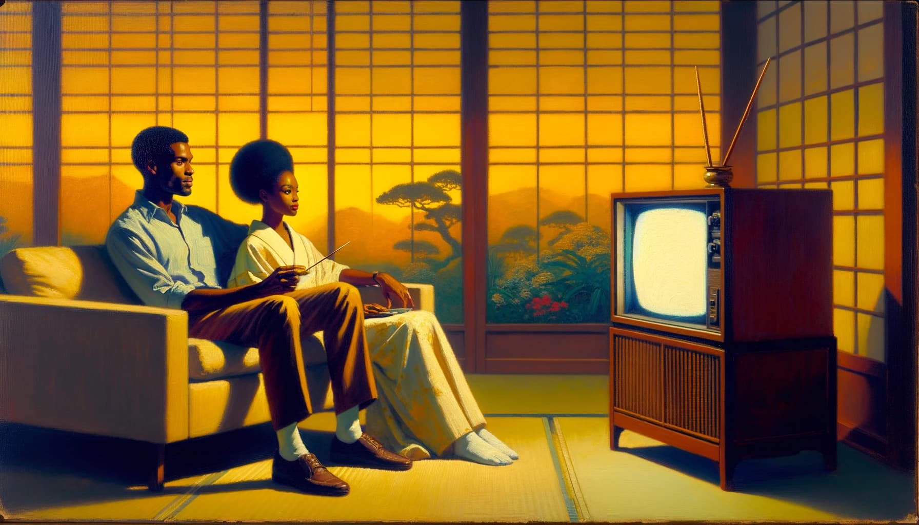 Learn Japanese: watashitachi wa nijikan juppun terebi o mimashita. - We ...