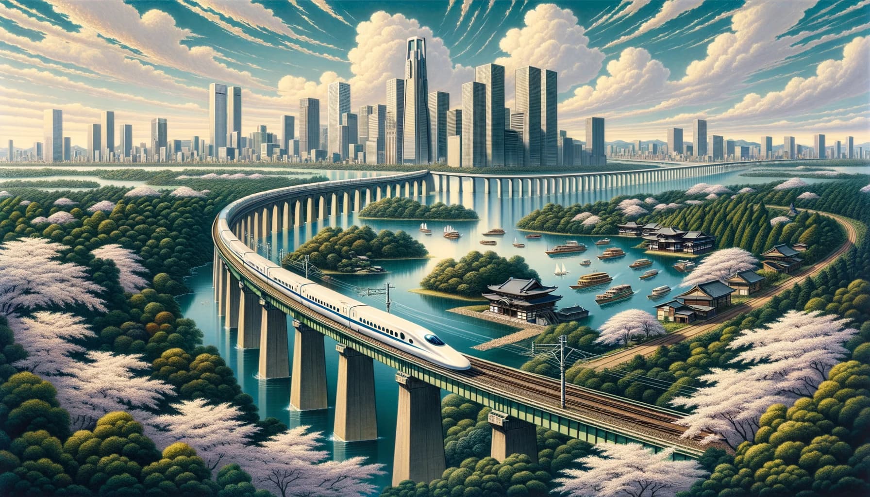 Learn Japanese: toshin made densha de sanjuppun kakarimasu. - It takes ...