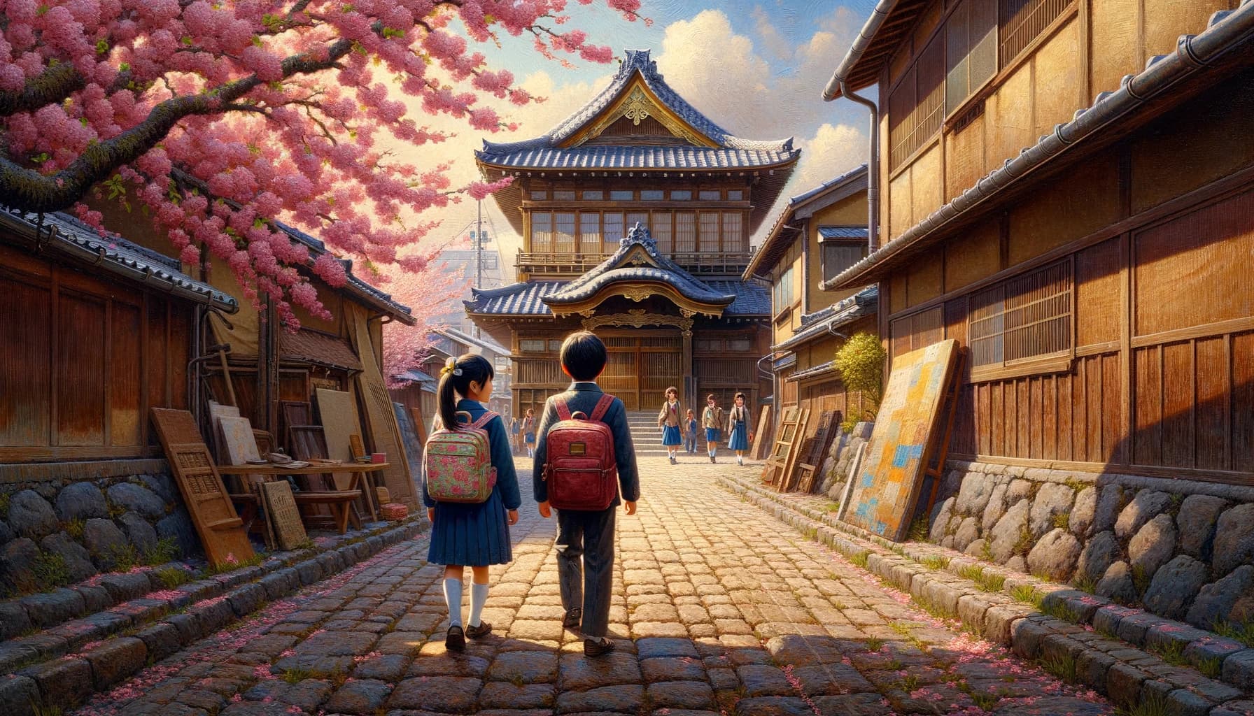 Learn Japanese: watashitachi no kodomo wa onaji gakkou ni kayotte imasu ...