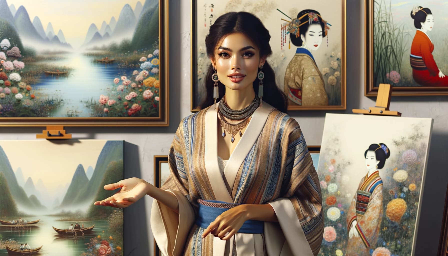 Learn Japanese: kanojo wa atarashii e ga totemo kirei desu. - Her new ...